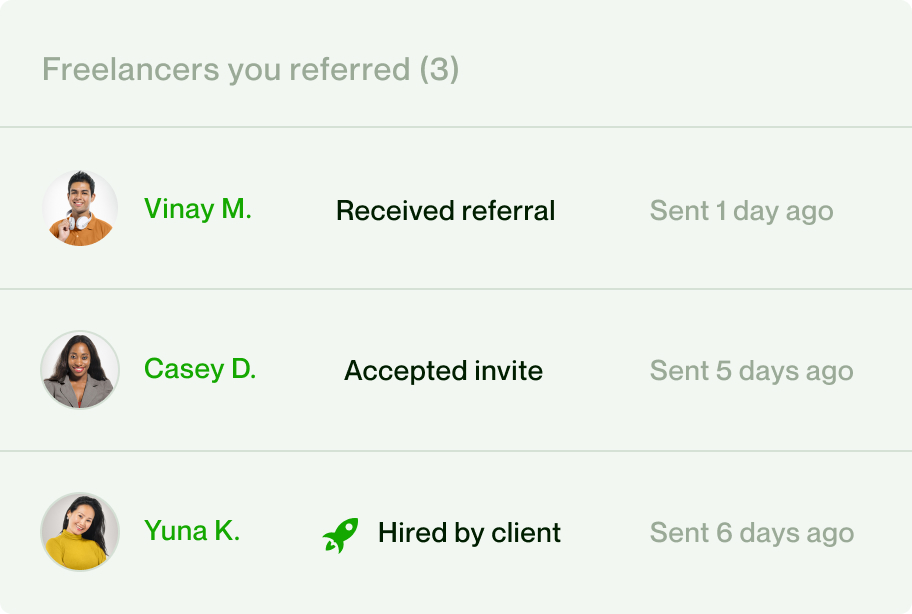 Freelancer Referrals | Upwork